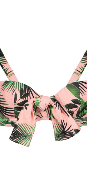 Alexandra Miro - Clara palm-print bikini top