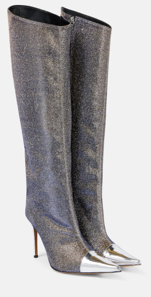 Alexandre Vauthier - Metallic knee-high boots