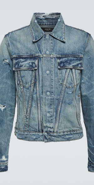 Amiri - Distressed denim jacket