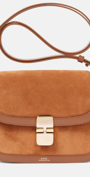 A.P.C. - Grace Small leather and suede bag