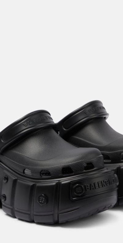 Balenciaga - x Crocs Hardcrocs platform slides