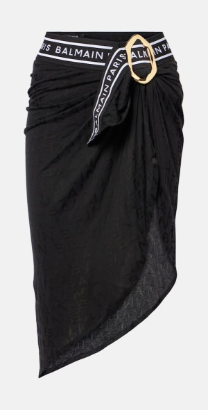 Balmain - Logo beach cover-up