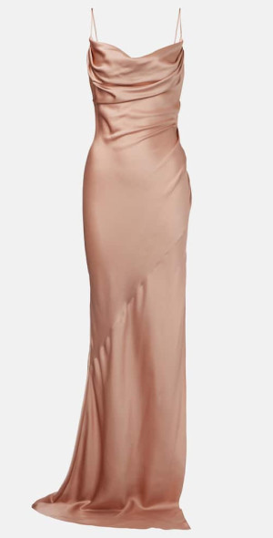 Balmain - Silk satin gown