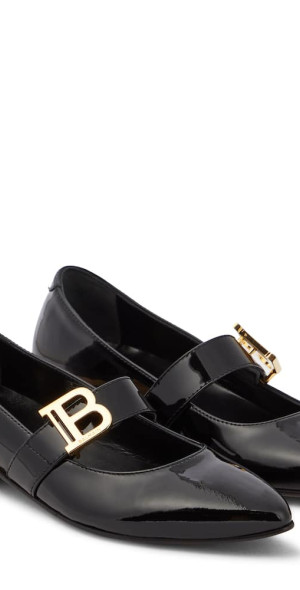 Balmain Kids - Patent leather ballet flats