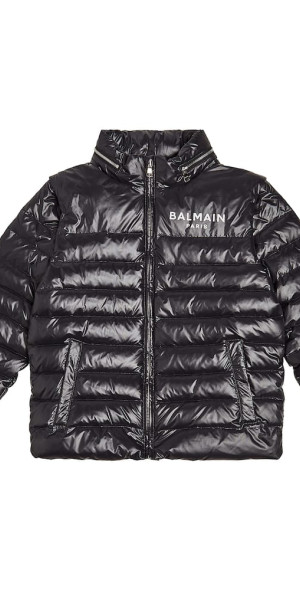 Balmain Kids - Quilted puffer jacket