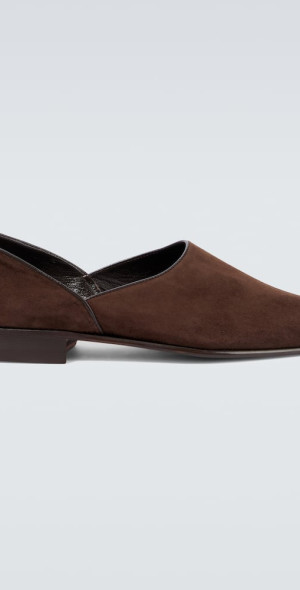 Bode - House Shoe suede loafers
