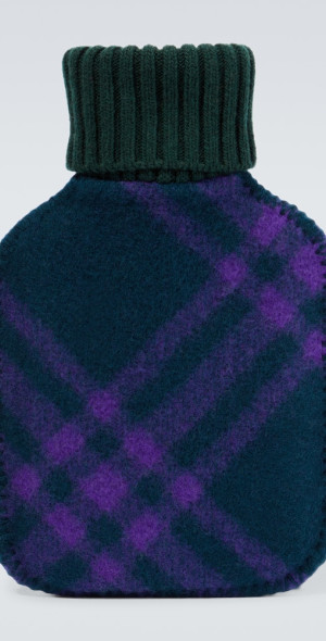 Burberry - Checked wool hot water bottle