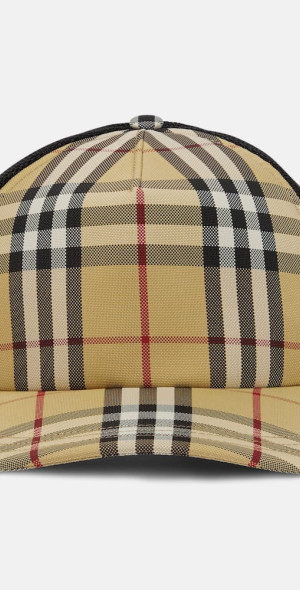 Burberry - Vintage Check and mesh baseball cap