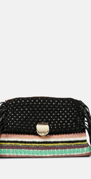 Chloe - ChloÃ© Penelope Small leather-trimmed clutch