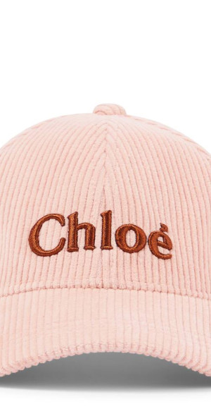Chloe Kids - ChloÃ© Kids Logo corduroy baseball cap