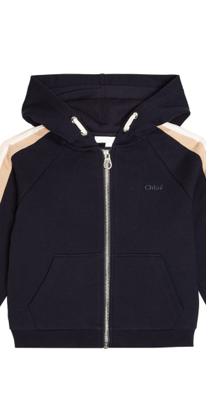 Chloe Kids - ChloÃ© Kids Logo cotton jersey hoodie