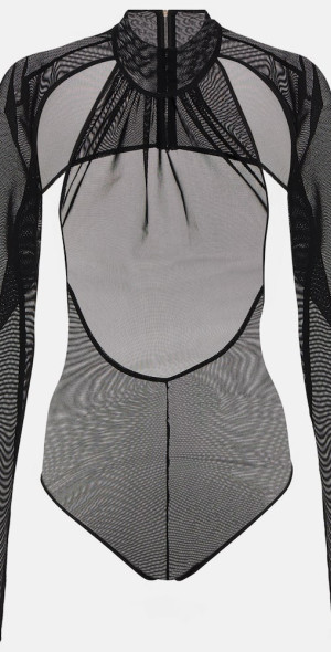 David Koma - Cutout mesh bodysuit