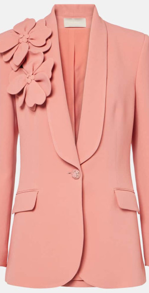 Elie Saab - Floral-appliquÃ© blazer