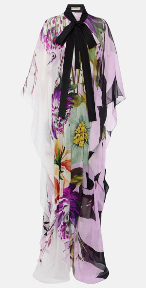 Elie Saab - Floral silk kaftan