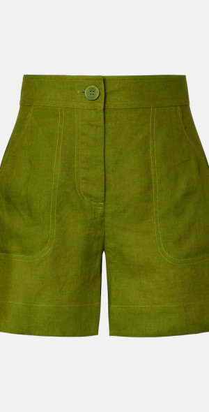 Eres - Correct high-rise linen shorts
