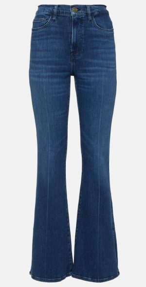 Frame - Le Easy Flare high-rise flared jeans