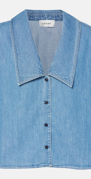 Frame - Sailor denim top