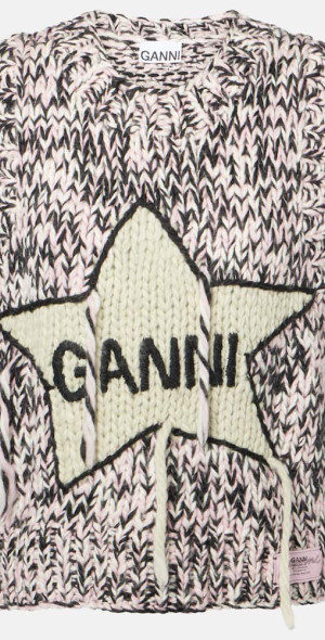 Ganni - Logo wool vest