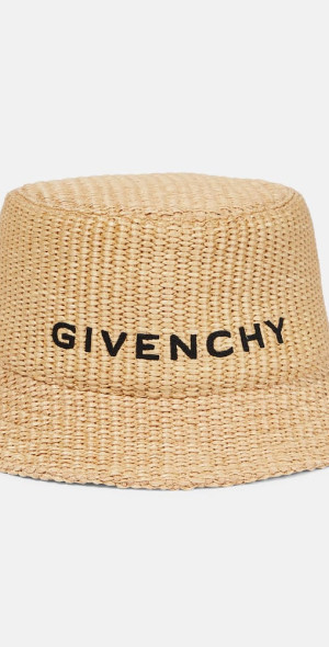 Givenchy - Logo reversible raffia bucket hat