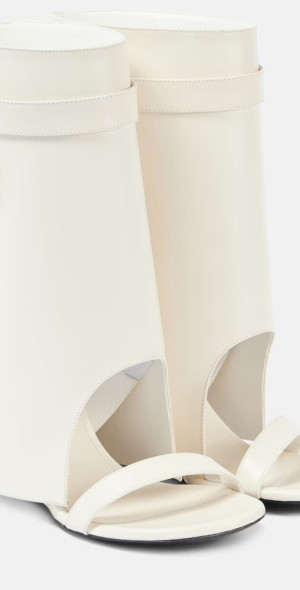 Givenchy - Shark Lock leather sandals