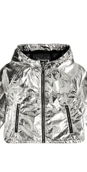 Givenchy Kids - Logo metallic jacket