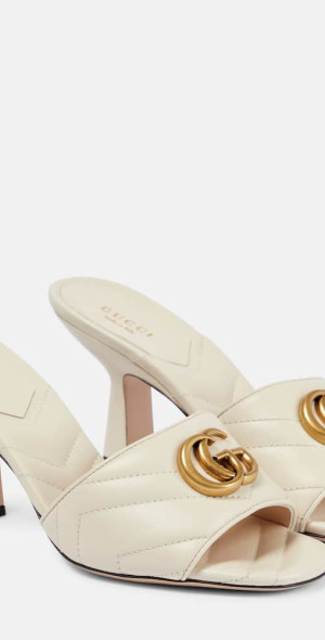 Gucci - Double G leather sandals