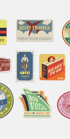Gucci - Traveller set of 10 luggage stickers