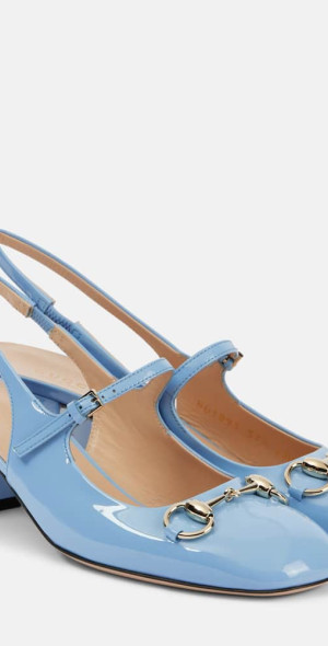 Gucci - Horsebit patent leather Mary Jane pumps