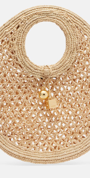 Jacquemus - Spiaggia Small raffia basket bag