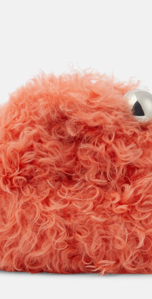 Jil Sander - Sphere shearling clutch