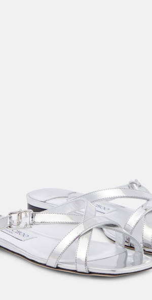 Jimmy Choo - Jess metallic leather sandals