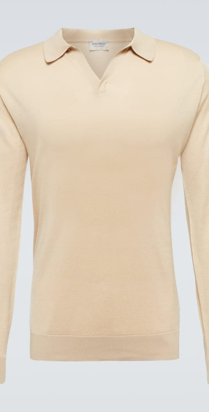 John Smedley - Puck cotton polo sweater