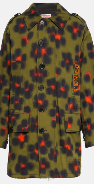 Kenzo - Leopard-print cotton parka