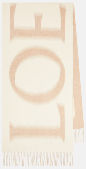 Loewe - Logo wool and cashmere scarf