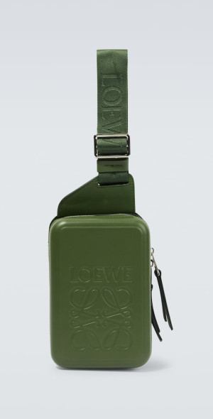 Loewe - Molded Sling leather crossbody bag