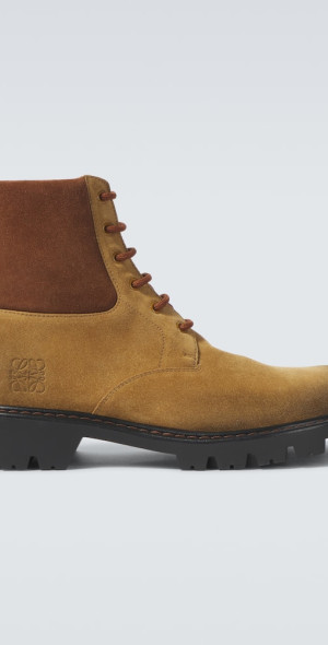 Loewe - Sierra suede combat boots