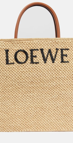 Loewe - Standard A4 raffia tote bag