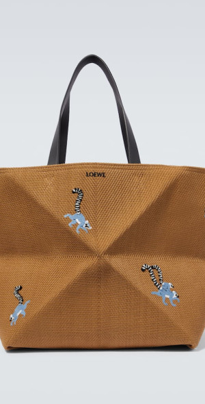 Loewe - x Suna Fujita Lemur Puzzle Fold XL tote bag