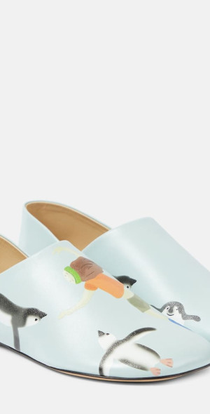 Loewe - x Suna Fujita Toy leather slippers