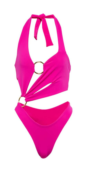 Louisa Ballou - Ring-detail cutout swimsuit