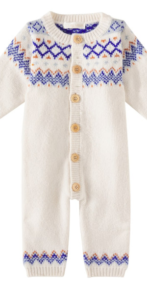 Louise Misha - Baby Noe jacquard onesie