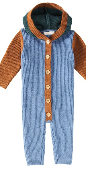 Louise Misha - Baby Robin cotton and cashmere onesie
