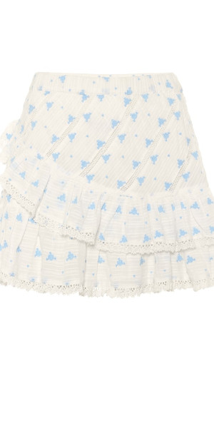 LoveShackFancy - Emma floral cotton miniskirt
