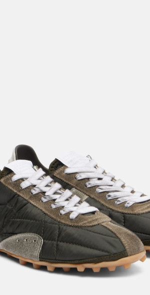 Maison Margiela - Sprinters suede-trimmed sneakers