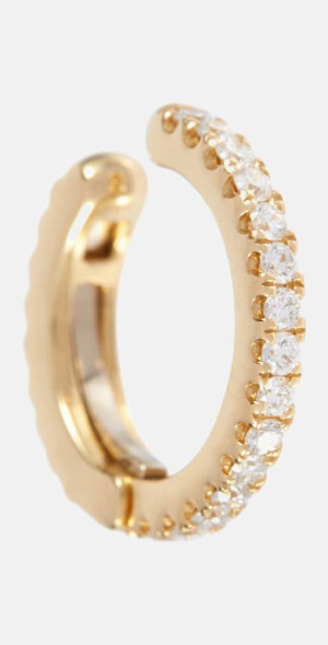 Maria Tash - Diamond Eternity 18kt gold single ear cuff with diamonds