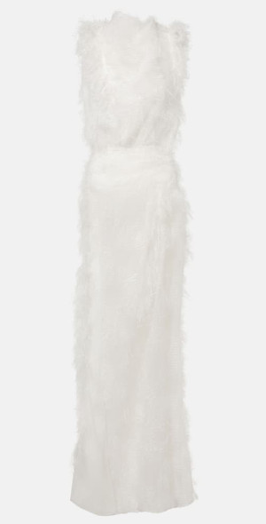 Maticevski - Alabaster silk-blend gown