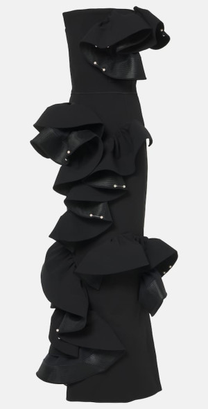 Maticevski - Strapless ruffled gown