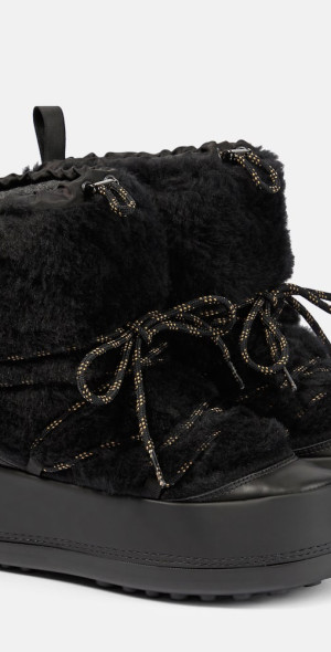 Max Mara - Shearling-trimmed snow boots