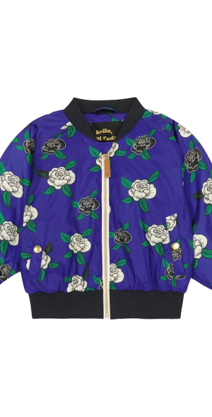 Mini Rodini - Floral bomber jacket