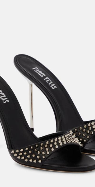 Paris Texas - Lidia embellished leather mules